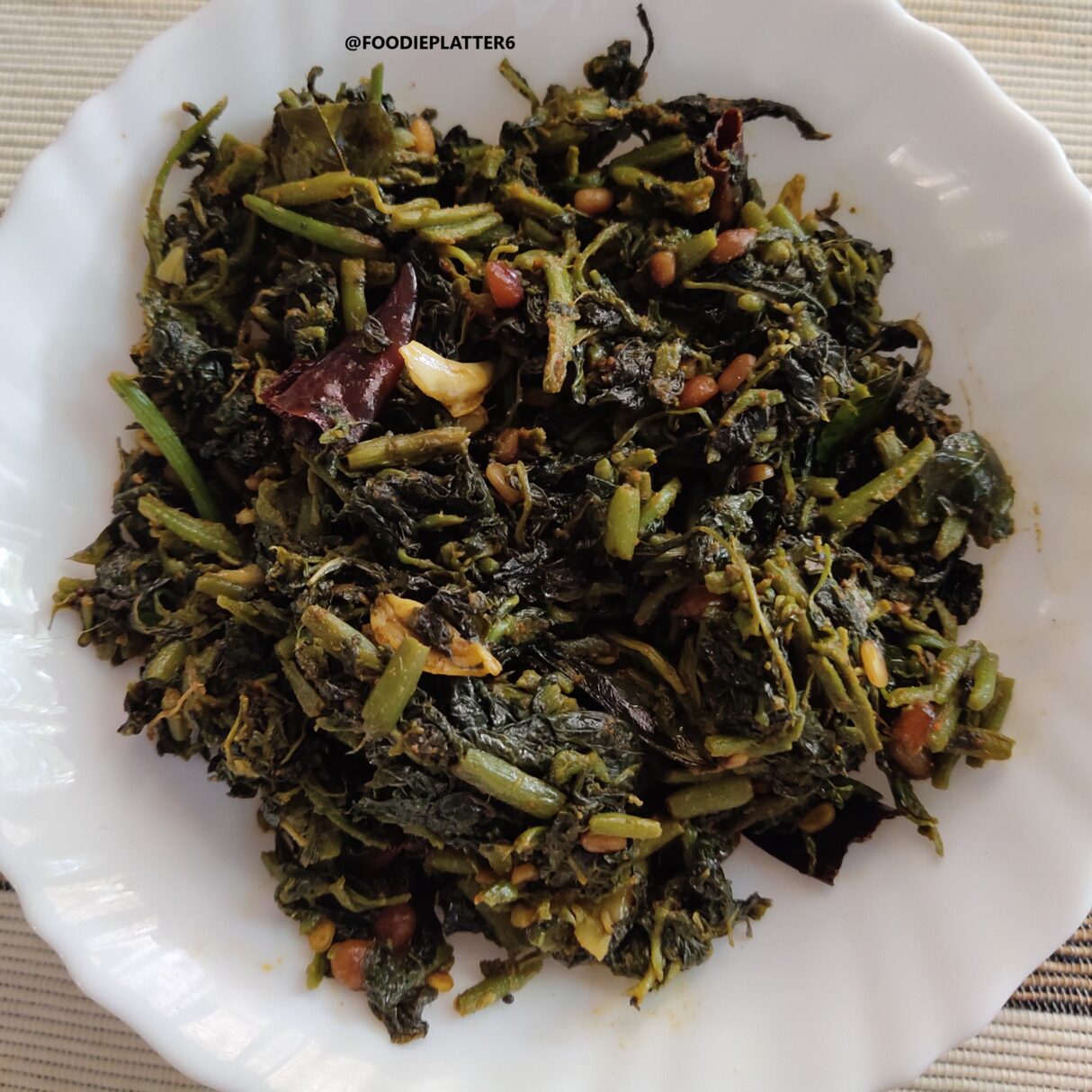 Thotakura Fry/ Amaranth leaves fry recipe - Foodie Platter - Recipe world